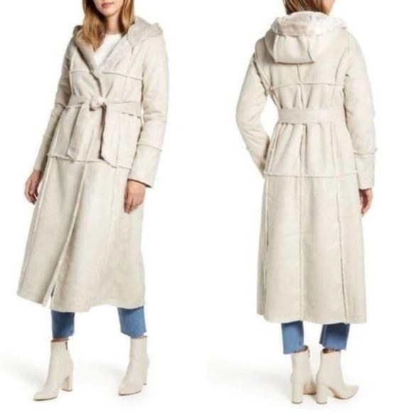 Rachel Parcell | Jackets & Coats | 5 Rachel Parcell Faux Fur Trim Hooded Coat Nwt | Poshmark